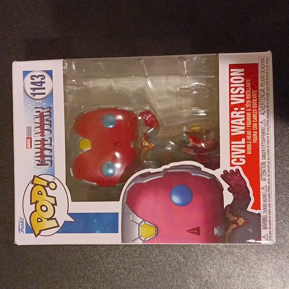 Funko | Toys | Funko Pop Civil War Vision 143 Figurine Original Box ...